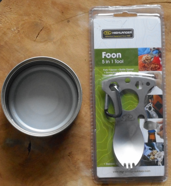 Foon 5 in 1 tool – Spork met extra’s RVS ( Titanium Look finish ) – W-O ...