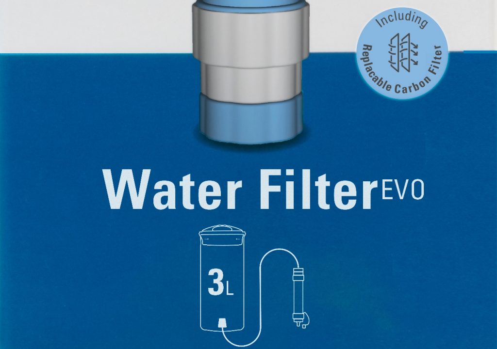 care-plus-EVO water filter / gravety met 3Liter zak en kool/carbon ...